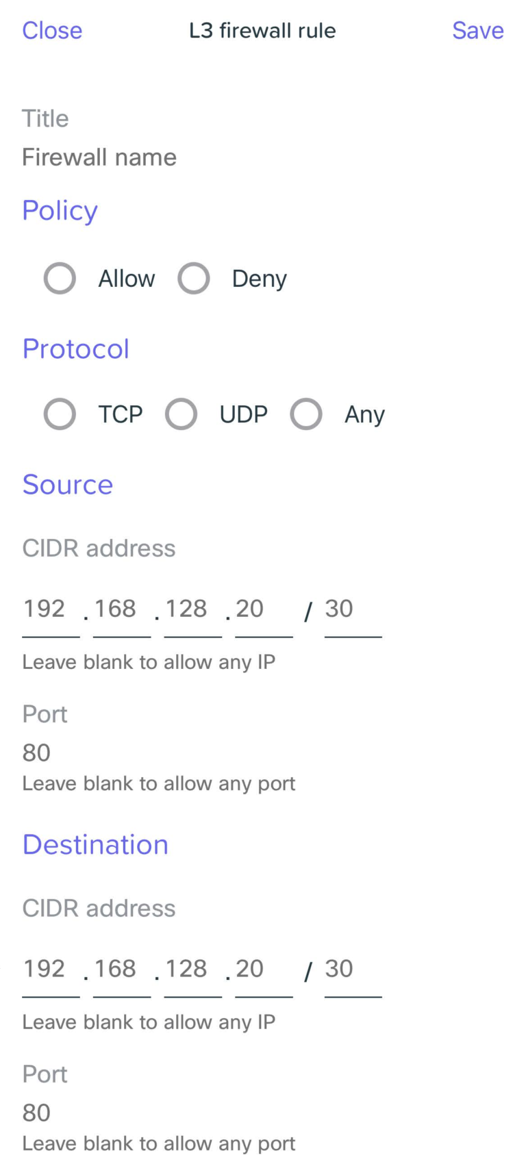 New Feature: Custom L3 Firewall Rules - Meraki Go